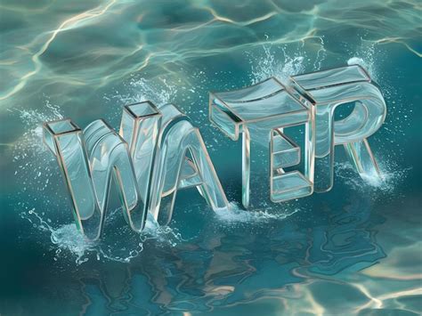 D Isometric Render Featuring The Composed Of Wavy Text Effect Premium AI Generated Image