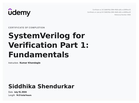 Siddhika R Shendurkar On Linkedin Systemverilog Hardwaredesign Verification Digitaldesign