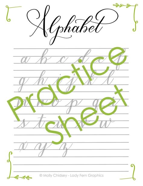 3 Free Printable Modern Calligraphy Practice Sheets Printable Crush Worksheets Library