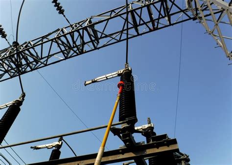 115kv Voltage Check By Non Contact Ac High Voltage Detector Stock Image Image Of Contact