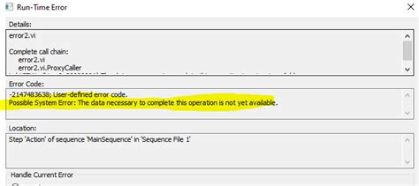 Error Text Is Not Shown For Custom Errors Ni Community