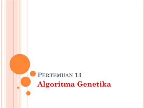 Algoritma Genetika