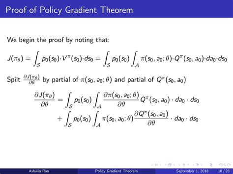 Policy Gradient Theorem Pdf
