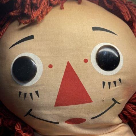 Vintage Giant 37 Inch Raggedy Ann Doll Rag Doll No Tag Johnny Gruelle