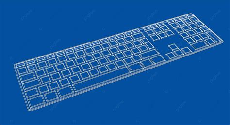 Computer Keyboard Outline