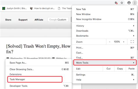 How To Use Chrome Task Manager To Manage Memory On Mac