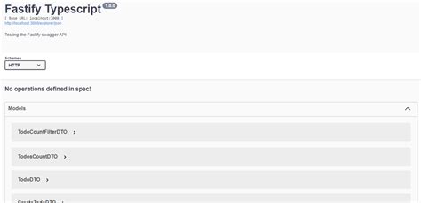 Dynamic Dto Schemas · Issue 475 · Fastifyfastify Swagger · Github