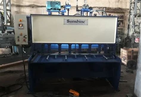 Small Hydraulic Shearing Machine At ₹ 293000 Hydraulic Plate Shearing Machine In Ahmedabad