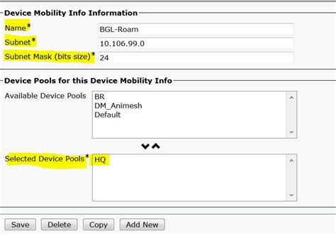 Configure And Troubleshoot Device Mobility Cisco