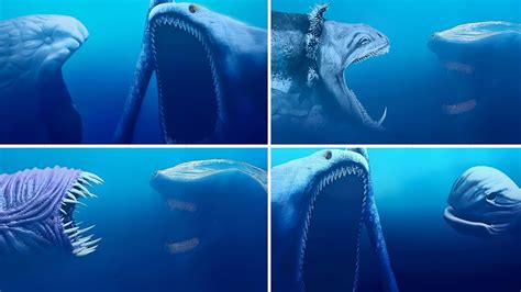 Sea Eater Vs El Gran Maja Vs Sea Worm Vs Bloop Sea Monsters Size