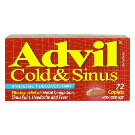 Buy Advil Cold And Sinus Caplets Fast Relief In Canada And The Usa