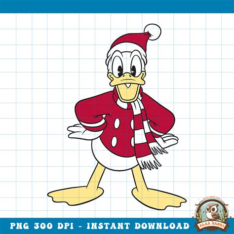 Disney Donald Duck Classic Christmas Portrait Png Digital D Inspire