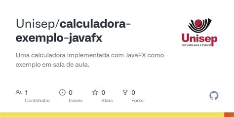 Github Unisep Calculadora Exemplo Javafx Uma Calculadora Implementada Javafx Como Exemplo