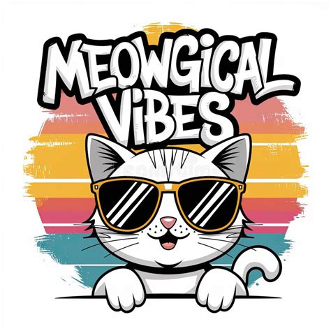Meowgical Vibes Stock Illustrations 9 Meowgical Vibes Stock