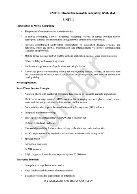unit1 mobile computing unit introduction to mobile computing the