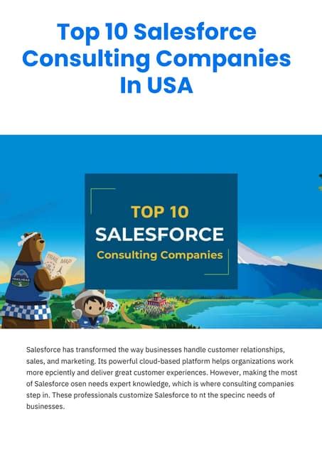 Top 10 Salesforce Consulting Companies In Usa Pdf