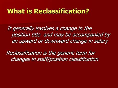 Ppt Reclassification Upgrading Of Positions Powerpoint Presentation Id 4253089
