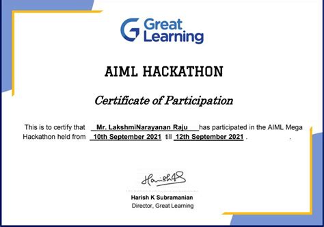 Lakshmi Narayanan On Linkedin Learning Hackathon