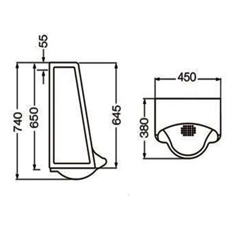 Mingitorio Ferrum Mural Corto Mmcj