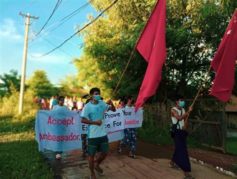 လက်ပံတောင်းတောင်ဒေသ လူထု သပိတ် စစ်ကြောင်း စစ်အာဏာရှင် ဆန့်ကျင်ရေး ချီတက် ဆန္ဒပြ Khit Thit Media