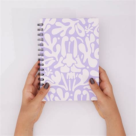 Cuaderno Pequeño Hojas Rayadas Lila PapelÍ