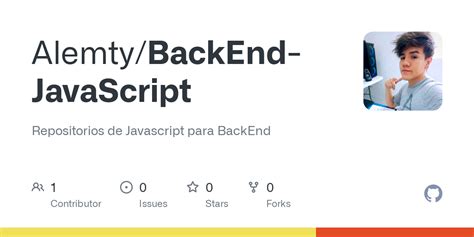 GitHub Alemty BackEnd JavaScript Repositorios De Javascript Para BackEnd