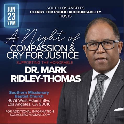 June 26 Hearing To Determine If Ridley Thomas Gets New Trial Night Of