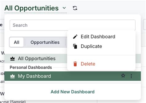 Duplicate A Dashboard