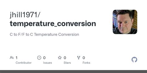 Github Jhill1971temperatureconversion C To Ff To C Temperature