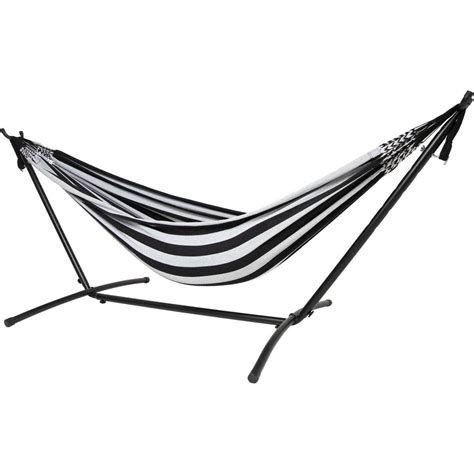 10ft Black Universal Steel Hammock Stand And Authentic Double Raya