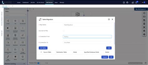Table Migration Lumenore Knowledge Base