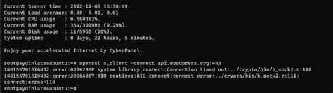 Secure Connection Error To Only Web Server Cyberpanel Community