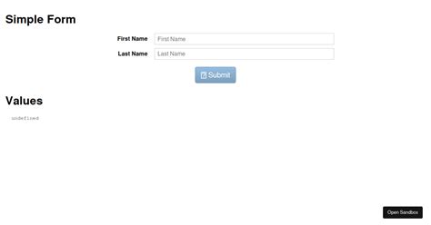 Redux Form Simple Example Codesandbox