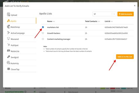Apollo Email Verification Integration Clearout