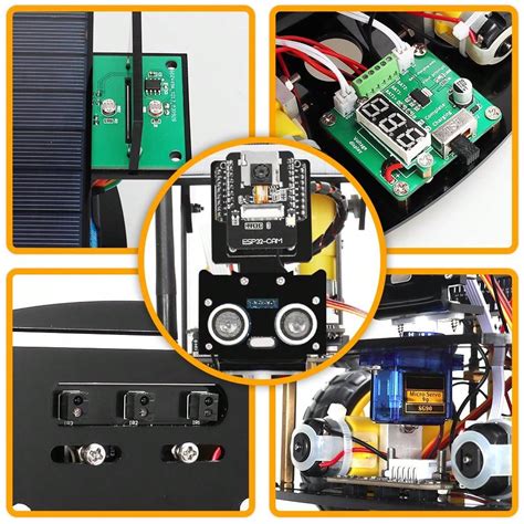 Automatisering Robot Bil Kit För Arduino Solig Spårning Och Laddning