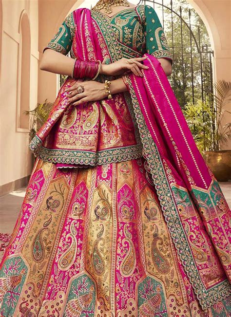 Buy Light Yellow Banarasi Silk Embroidered And Cut Work Umbrella