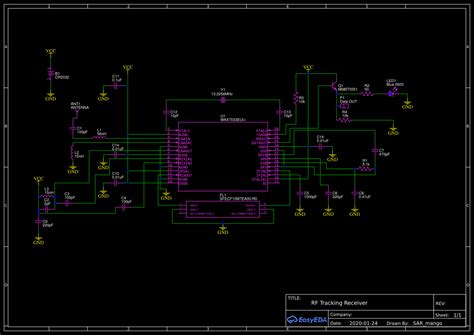 rf tracking receiver easyeda open source hardware lab