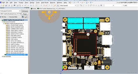 基于 imx6q cortex a9 核心板 tinyrex 外设应用开发底板硬件（原理图 pcb） 工程文件 csdn博客