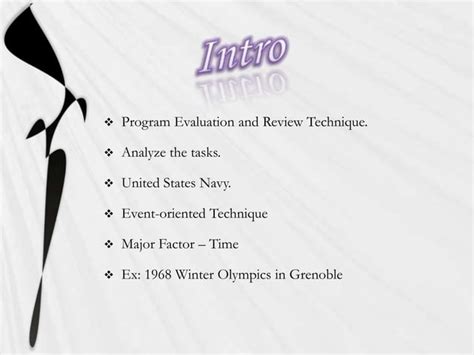 Program Evaluation And Review Technique Pert Pptx