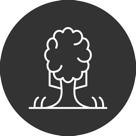 Tree Line Inverted Icon 9895929 Vector Art At Vecteezy