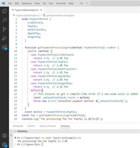 Typescript Switch With Enum With Examples