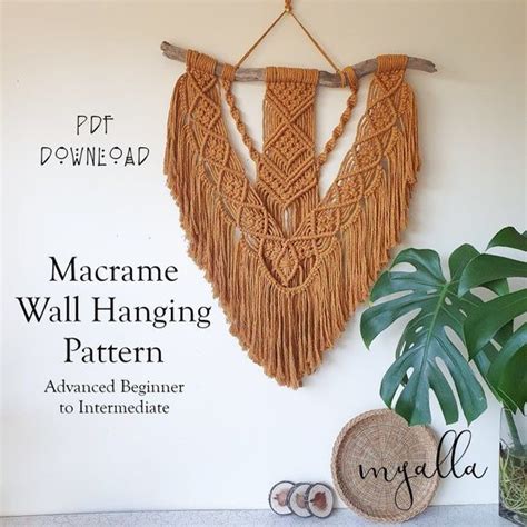 intermediate macrame pattern pdf pattern macrame tutorial step by step pattern woven wall