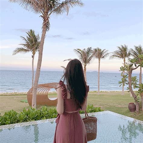 연인의 거리 트임 리본 나시 롱 원피스 핑크블랙브라운 에이블리