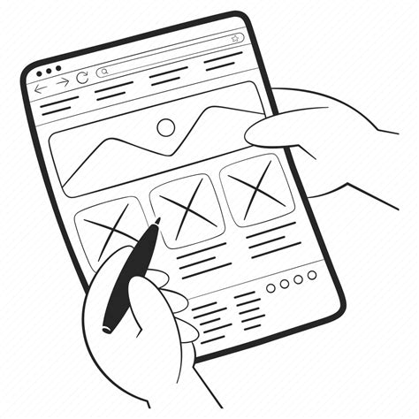 Scheme Structure Diagram Layout Ui Ux Copy Illustration Download On Iconfinder