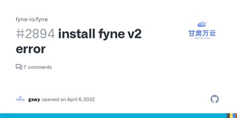 Install Fyne V Error Issue Fyne Io Fyne GitHub