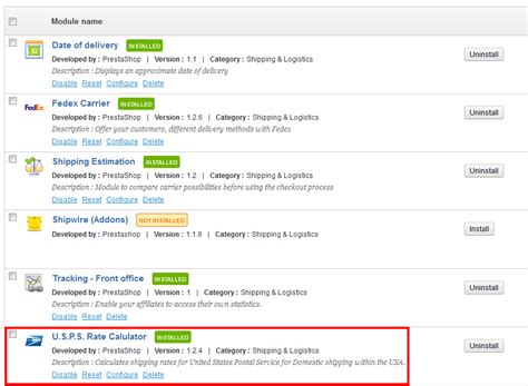 Configuring Usps Carrier Module In Prestashop 15 Web Hosting Hub