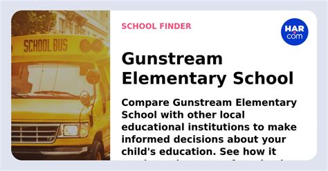Gunstream Elementary School Tx Real Estate And School Details