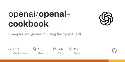 github openai openai cookbook examples and guides for using the