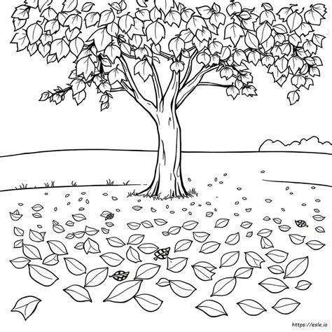 Pola Daun Gambar Mewarnai