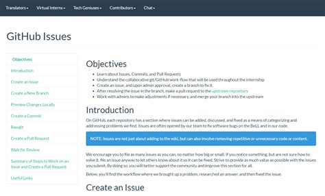 better organization of github issues article step 6 · issue 2053